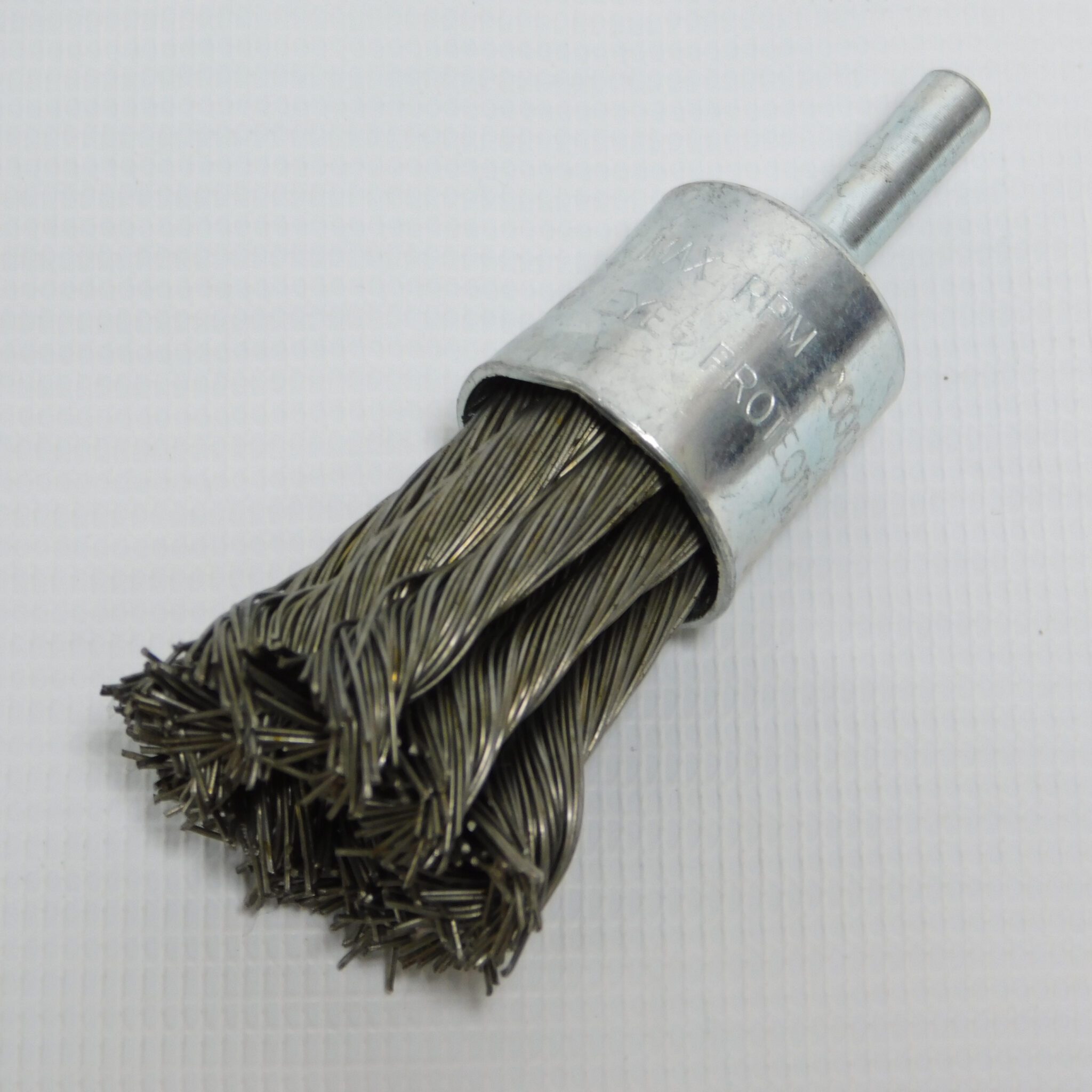 Grata Tipo Brocha Inoxidable Trenzada con Espigo 1/4″ X 1″ MAKROS GMK ...